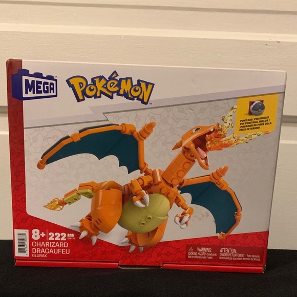 Mega Bloks | Toys | Mega Pokmon Charizard Building Set Orange And Green ...